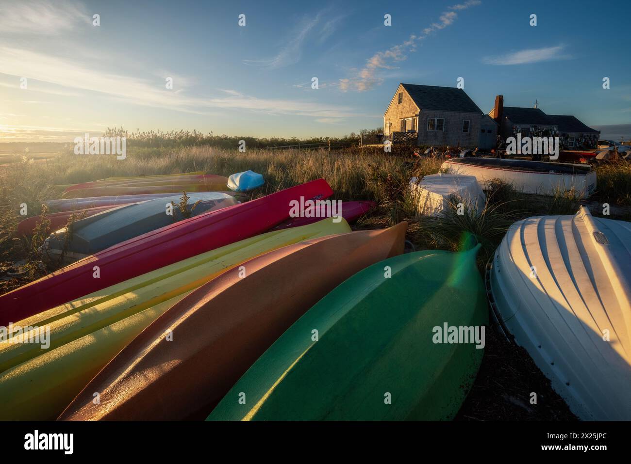 Quiet and Calm Beautiful Sunny Morning Nantucket Island Stock Photo - Alamy