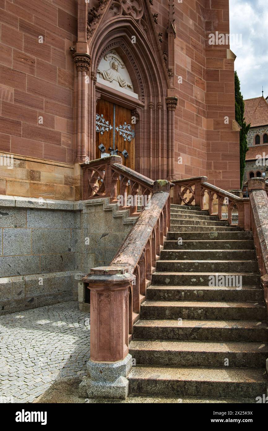 Picturesque churchyard and mausoleum of Archduke Johann on the church ...