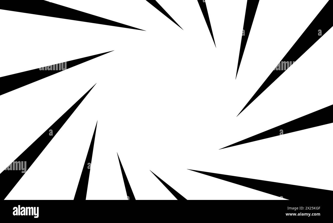Radial concentration lines background for comic book, manga, cartoon ...