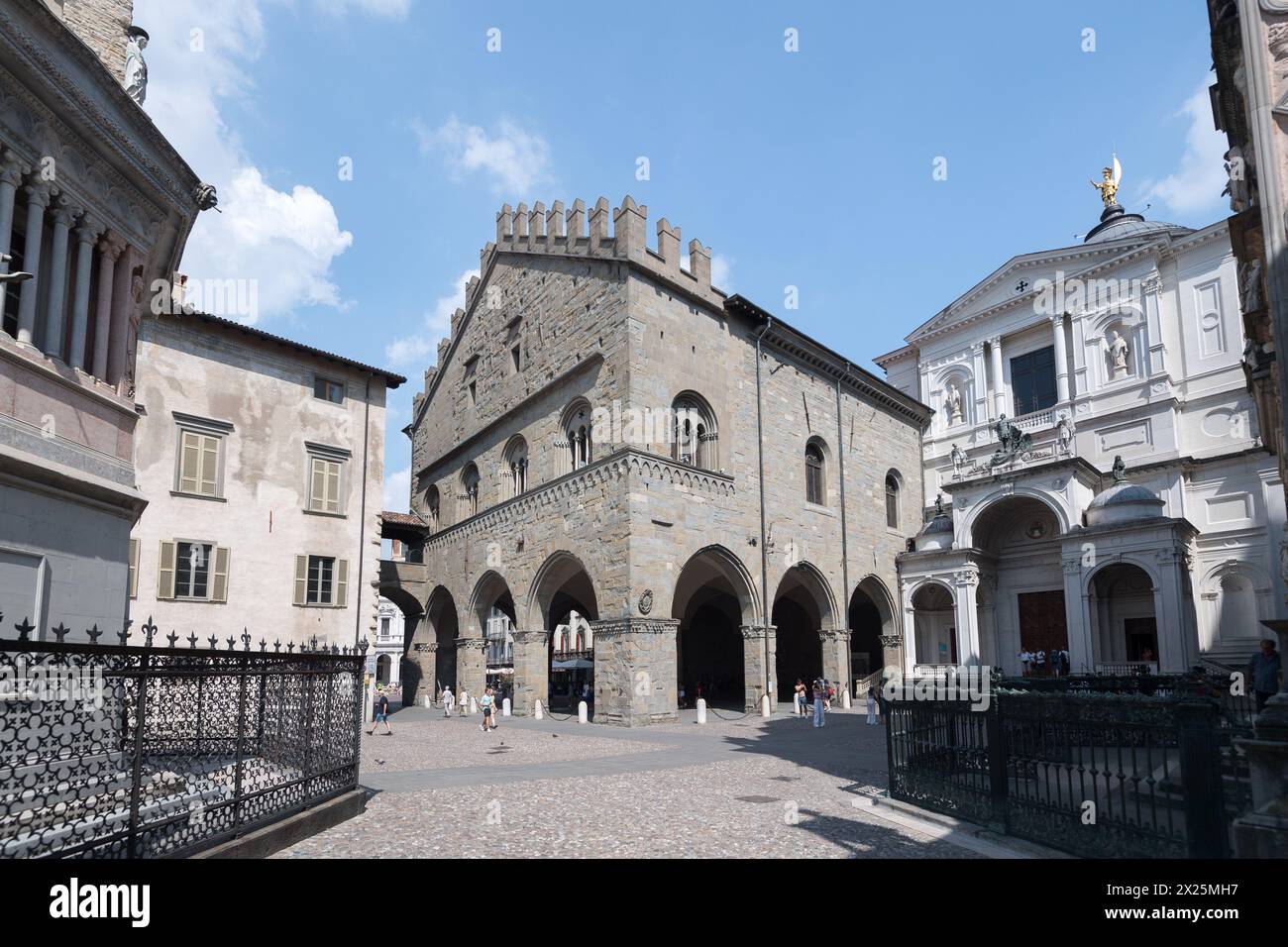 Gothic Palazzo della Ragione from XII century and Neo Classical facade ...