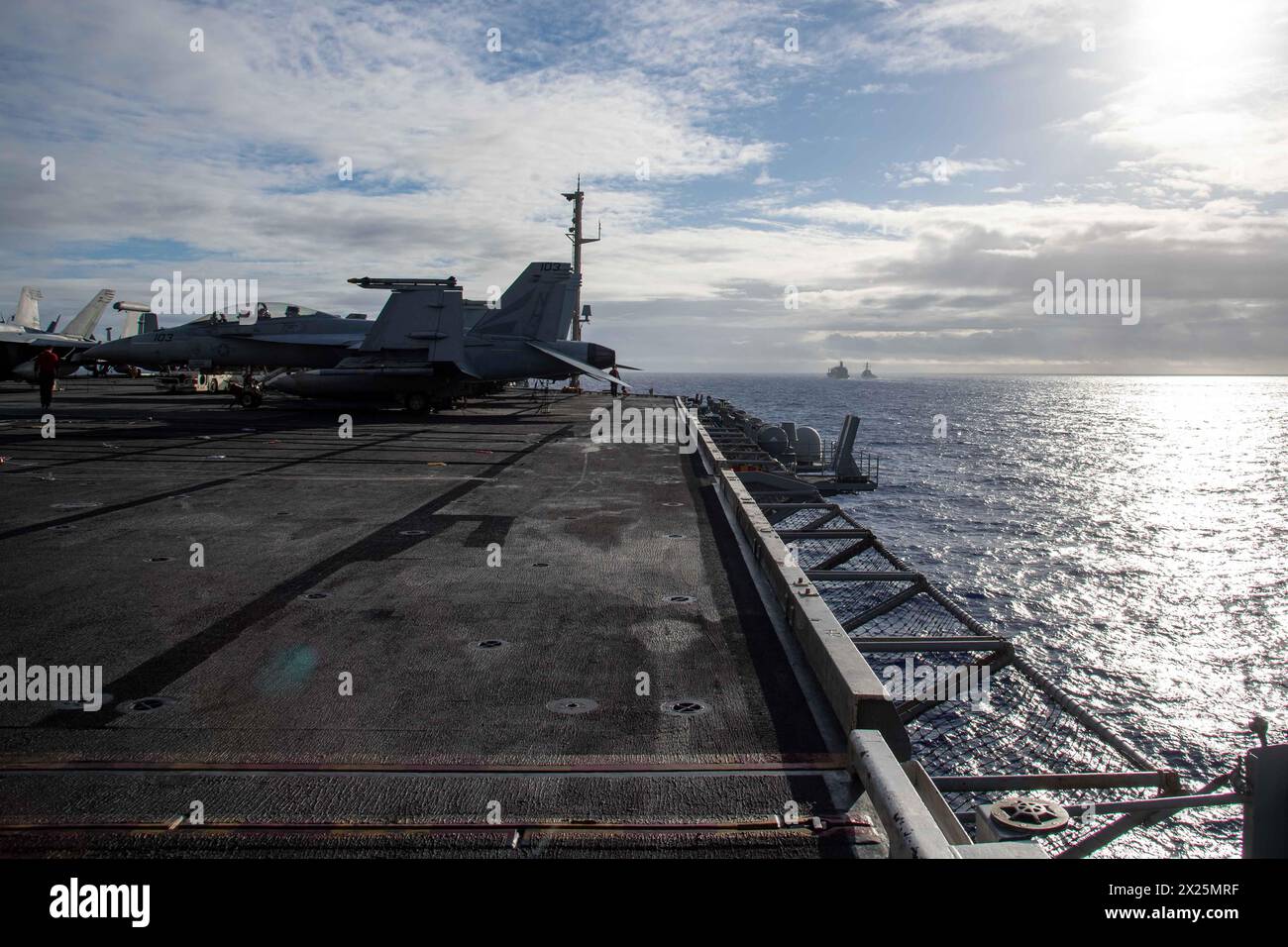 PHILIPPINE SEA (April 3, 2024) The Nimitz-class aircraft carrier USS Theodore Roosevelt (CVN 71 ...