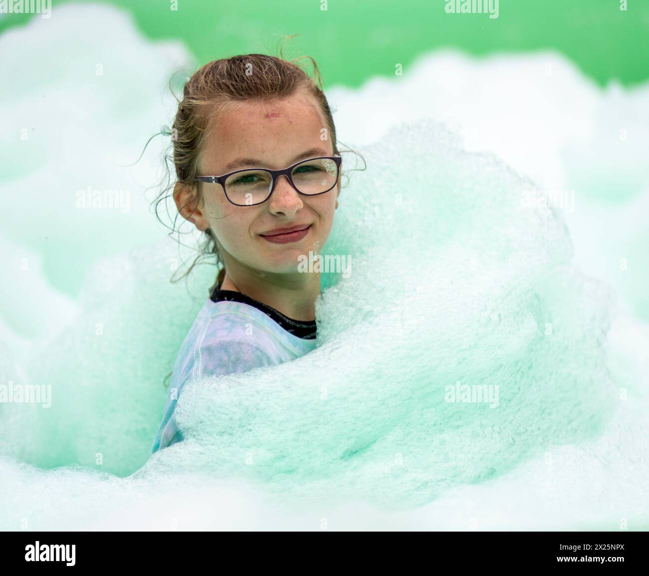 East Anglia Childrens Hospice (EACH) charity fundraiser Bubble Rush ...