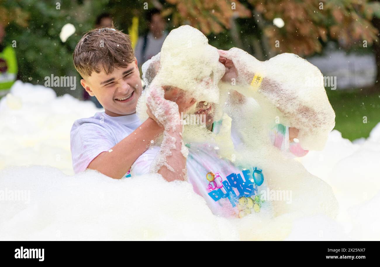 East Anglia Childrens Hospice (EACH) charity fundraiser Bubble Rush ...