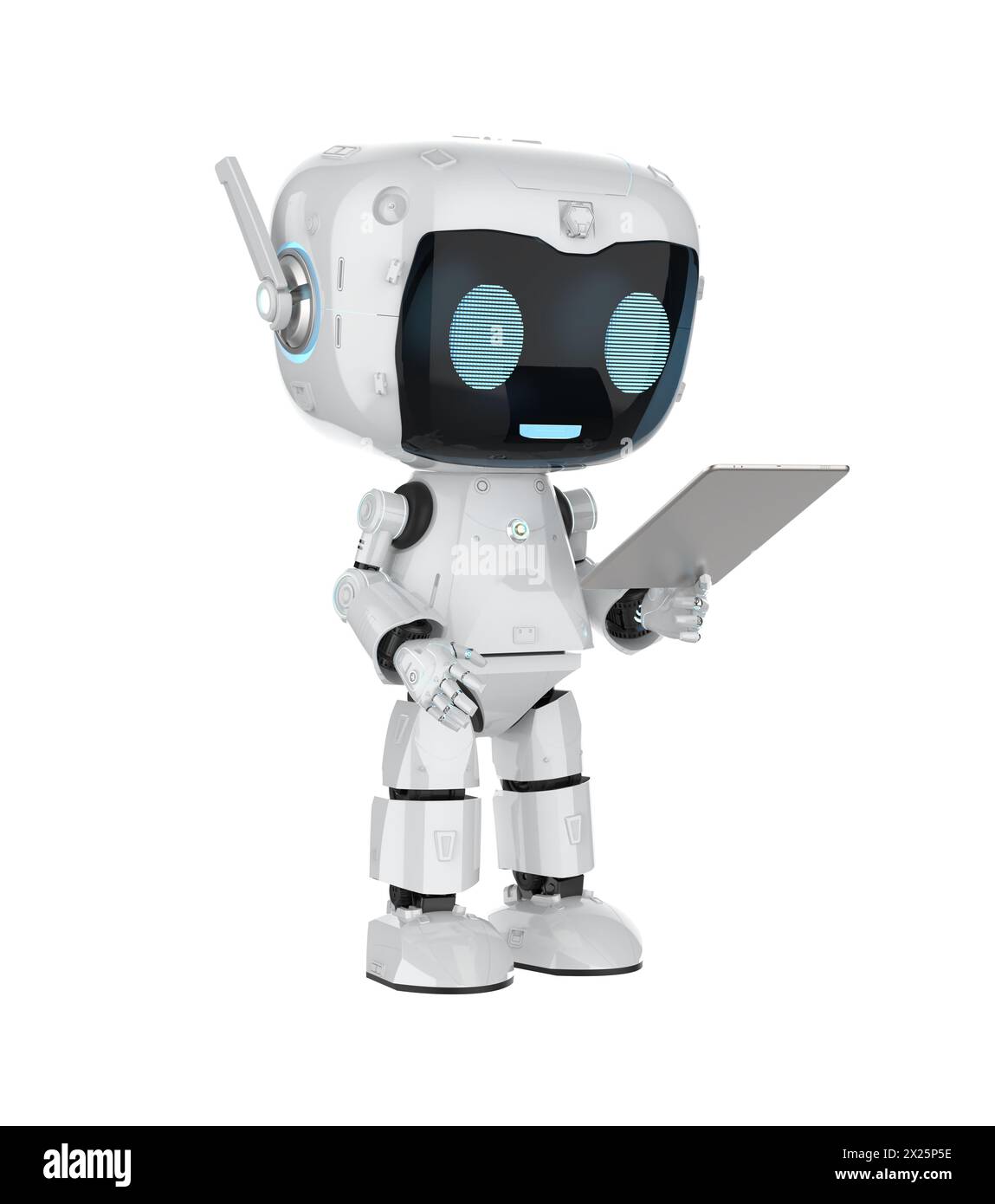 3d rendering cute and small artificial intelligence personal assistant ...