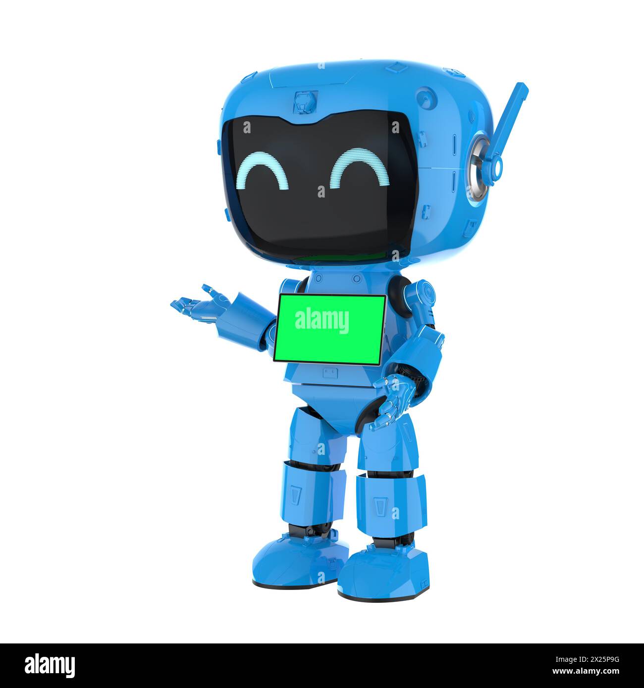 3d rendering cute and small artificial intelligence personal assistant ...
