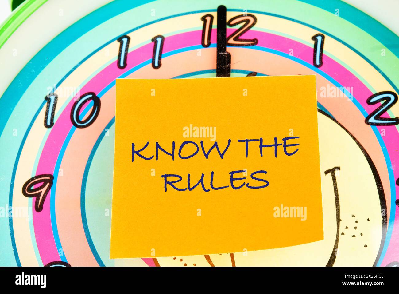 Board with written rules hi-res stock photography and images - Alamy