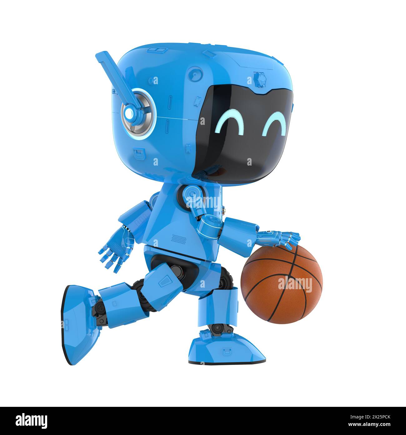 3d rendering cute personal assistant robot or artificial intelligence ...