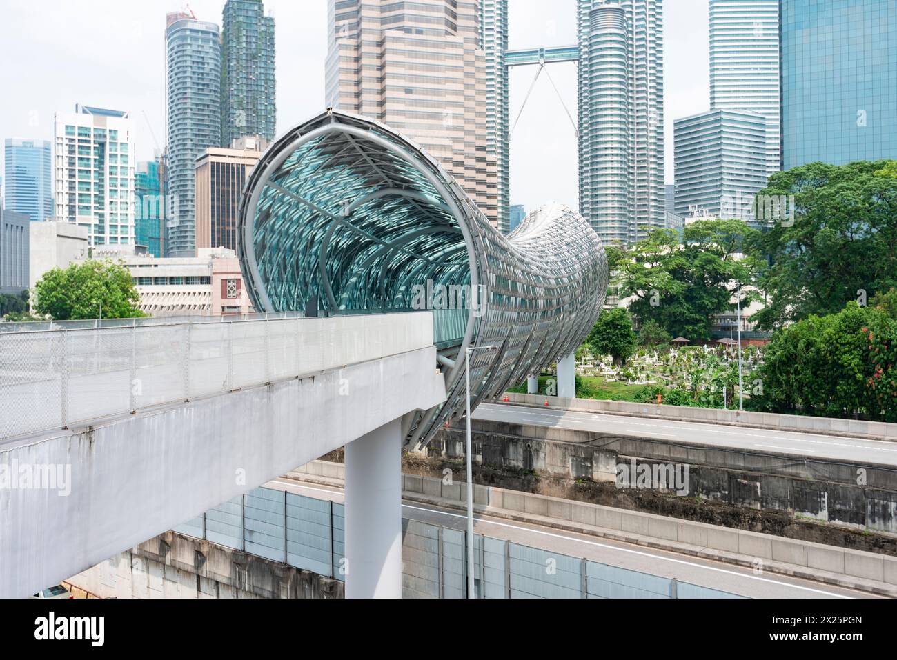 The exquisite modern covered bridge,opened in 2020,leading,from the ...