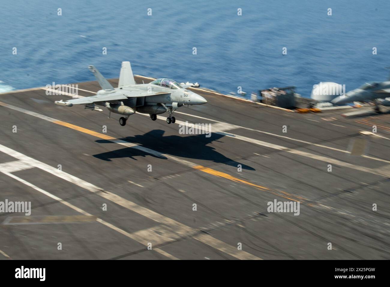 SOUTH CHINA SEA (April 19, 2024) An EA-18G Growler, assigned to the ...