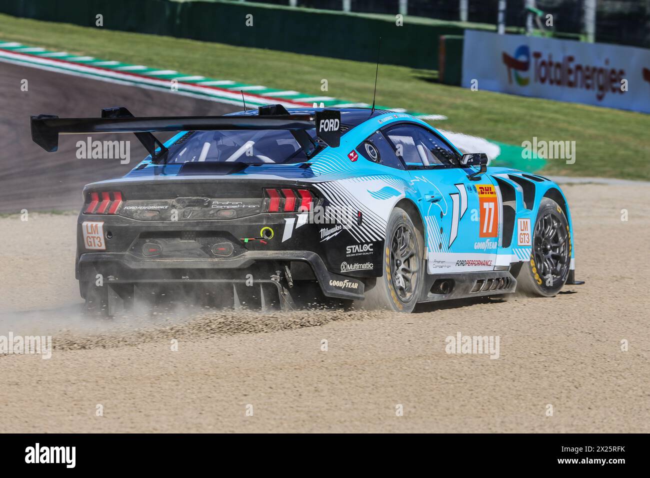 Imola, Italy, 19 April 2024, #77 Proton Competition (Deu) Ford Mustang ...
