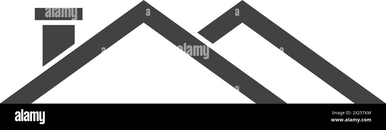 House roof icon in flat style. Home vector illustration on isolated ...