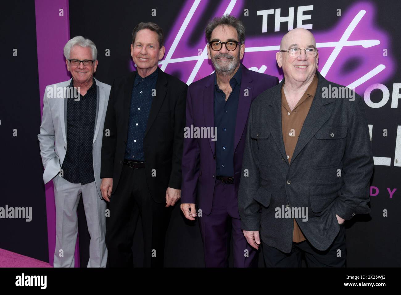 New York, USA. 19th Apr, 2024. Johnny Colla, Bill Gibson, Huey Lewis ...
