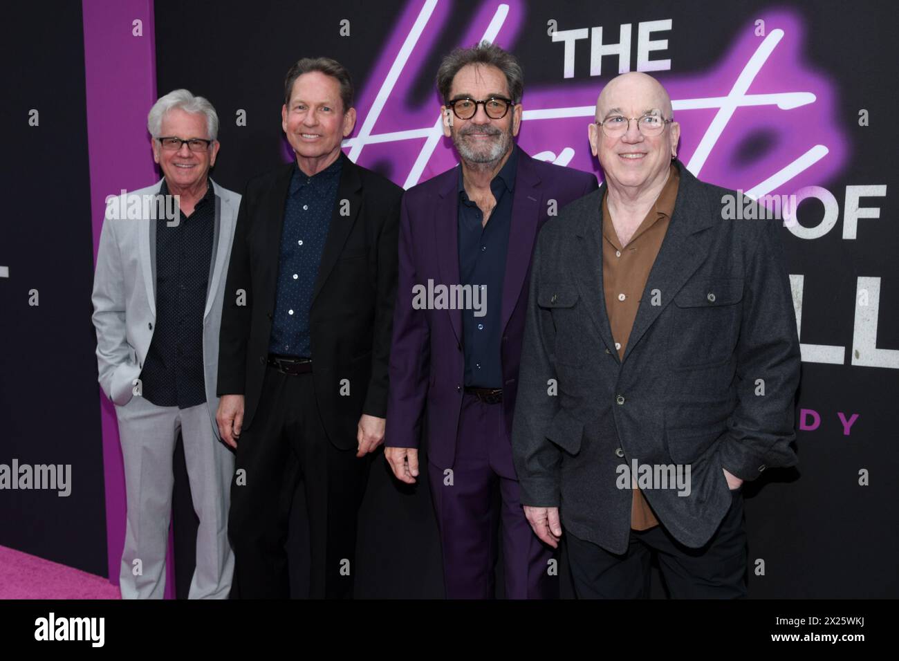 New York, USA. 19th Apr, 2024. Johnny Colla, Bill Gibson, Huey Lewis ...