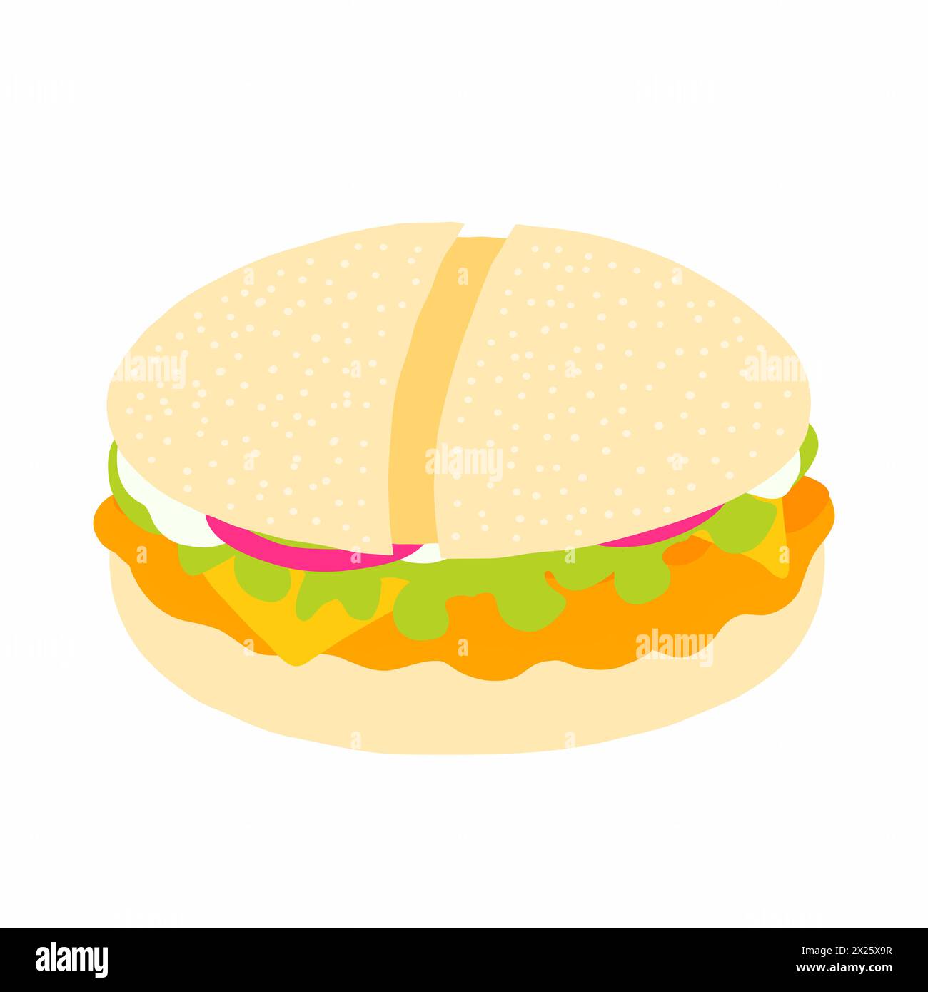 Chicken toast Stock Vector Images - Alamy