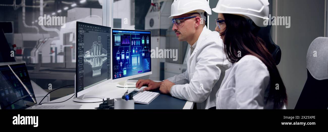 3D Engineer Developing Computer Software Through Engineering Design ...