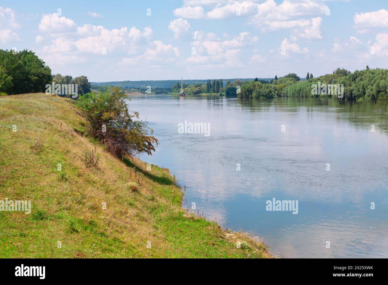 Summer landscape panorama river dniester hi-res stock photography and ...