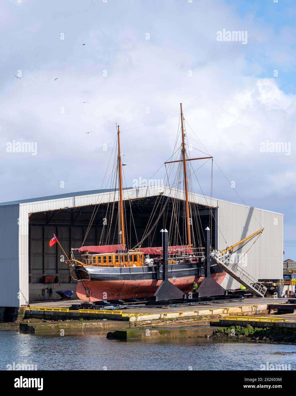 Buckie Harbour, Moray, UK. 19th Apr, 2024. This is the Sailing Boat ...