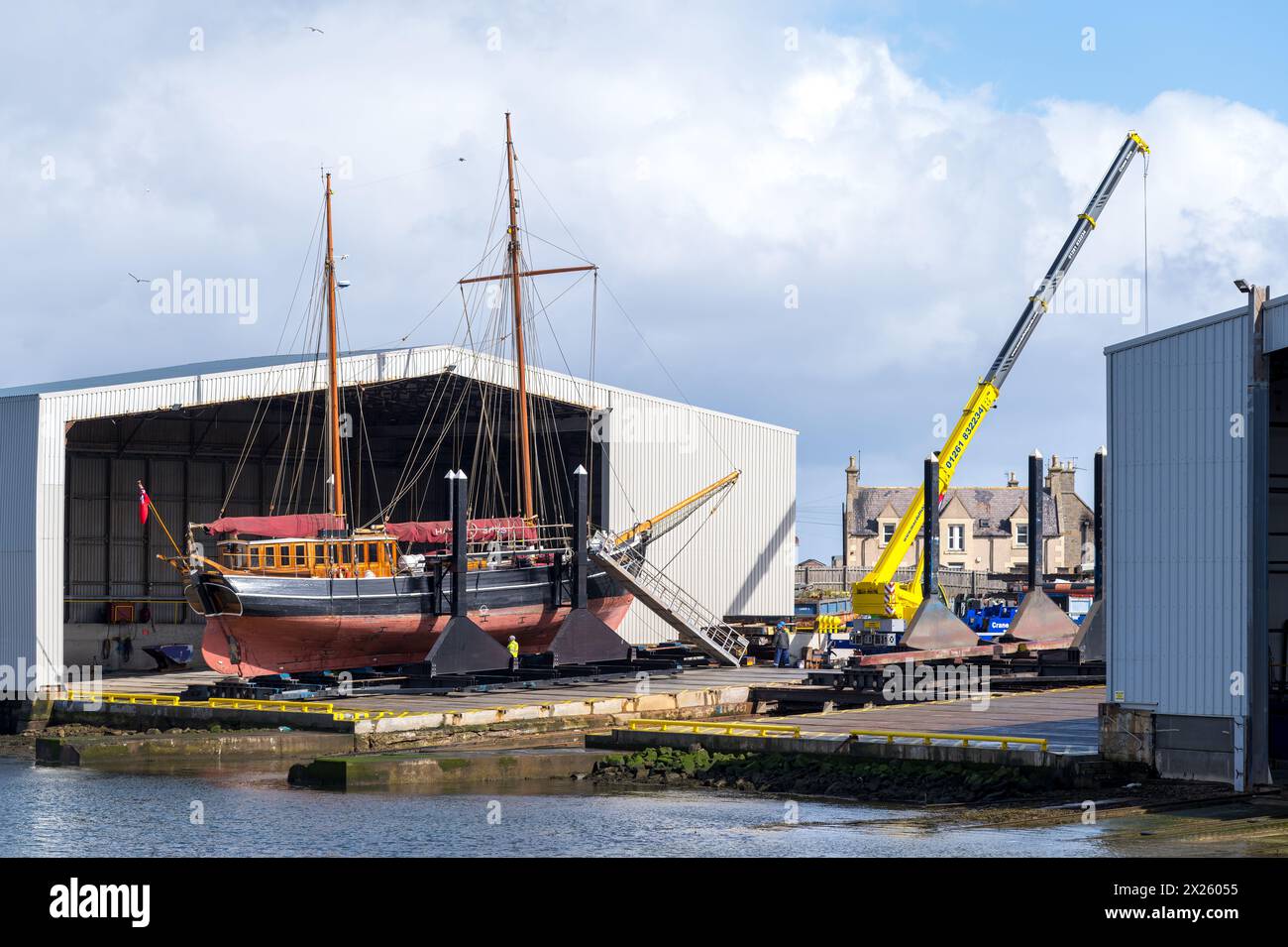 Buckie Harbour, Moray, UK. 19th Apr, 2024. This is the Sailing Boat ...