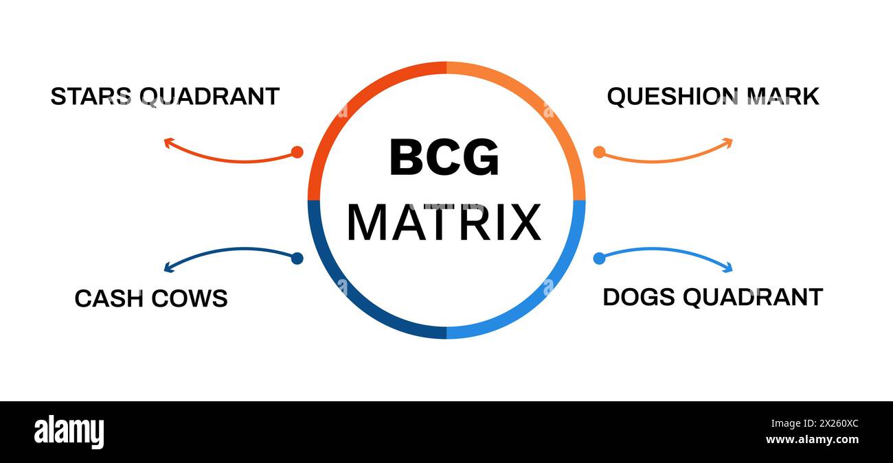 Bcg matrix diagram. Development and product development Stock Vector ...