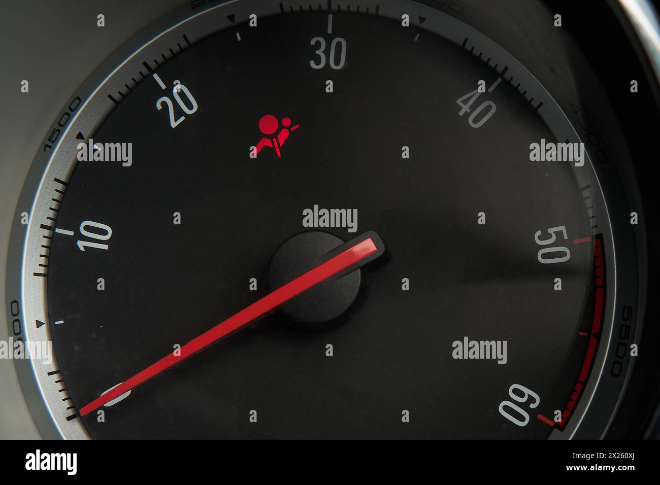 Air Bag error light illuminated on dashboard Stock Photo - Alamy