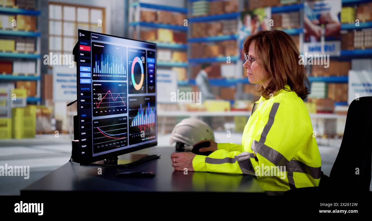 Warehouse Inventory Management KPI Dashboard. Analysts Looking At ...