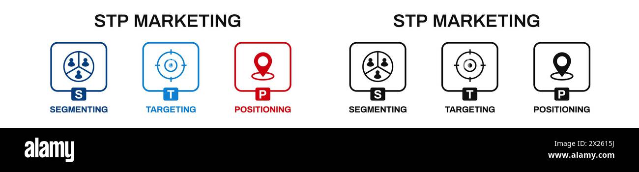 Stp marketing chart. Strategy for segmentation and targeting Stock ...