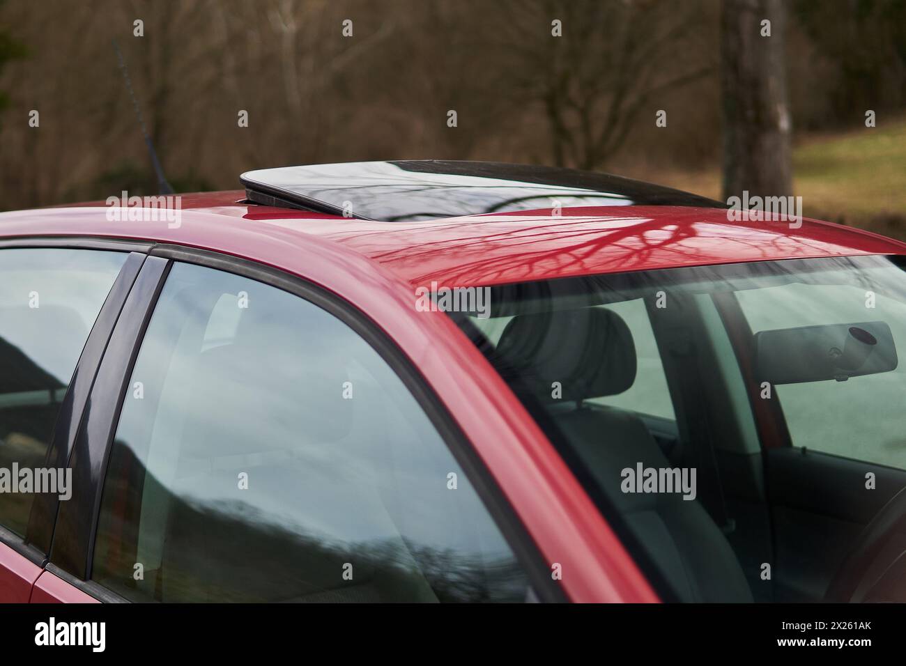 Car sunroof from outside of car Stock Photo - Alamy