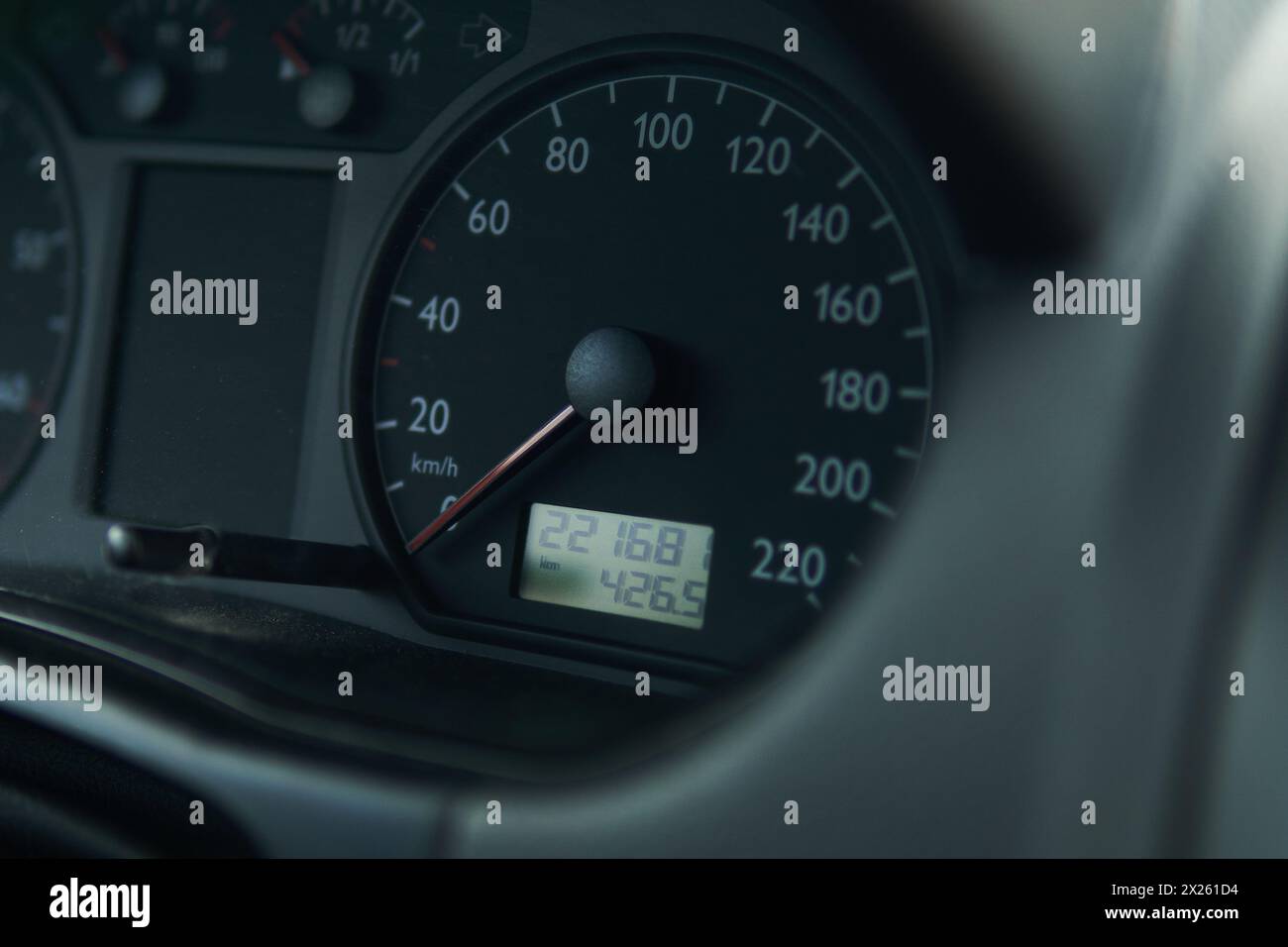 Car speedometer. auto Dashboard with speed gauge, tachometer and ...