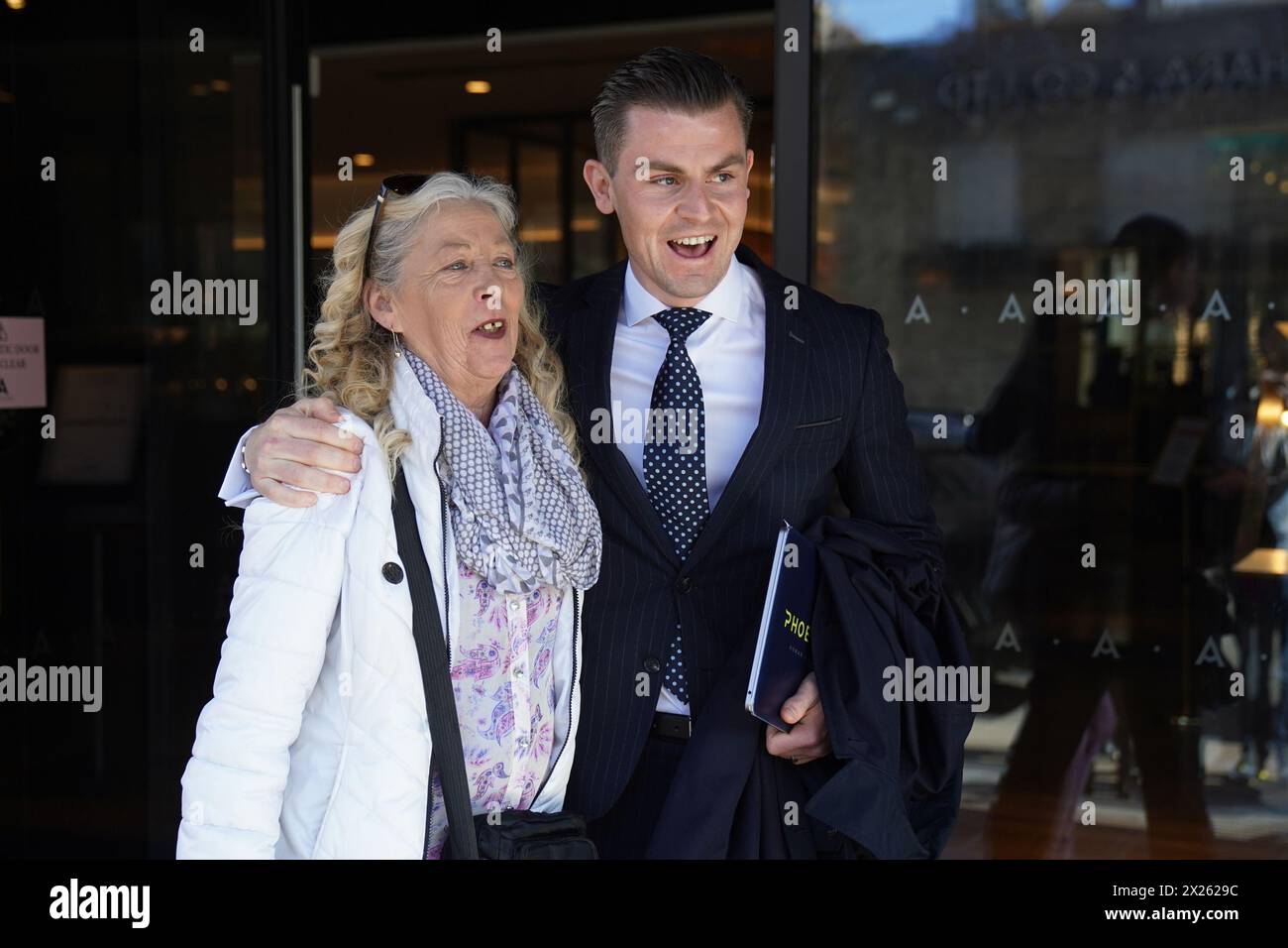 Stardust fire survivor Antoinette Keegan and solicitor Darragh Mackin ...
