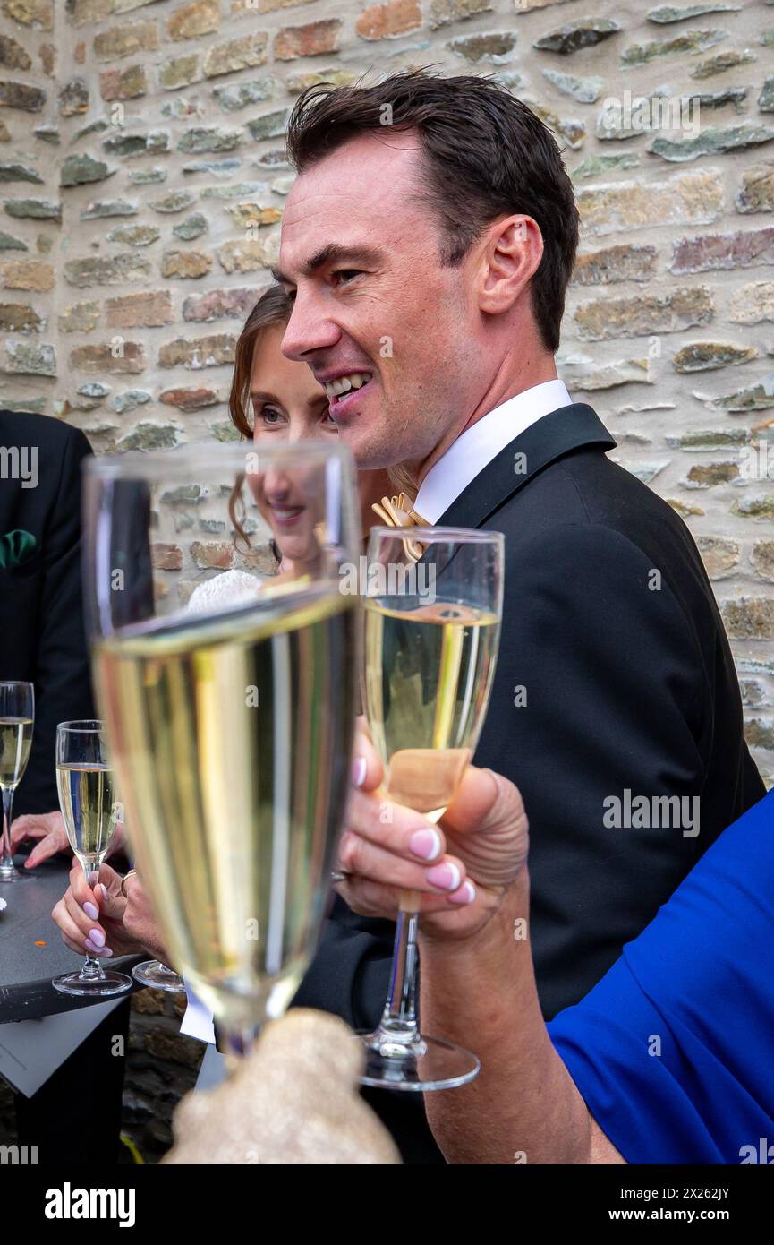 Pittem, Belgium. 20th Apr, 2024. Astrid Demeulemeester and Belgian Yves ...