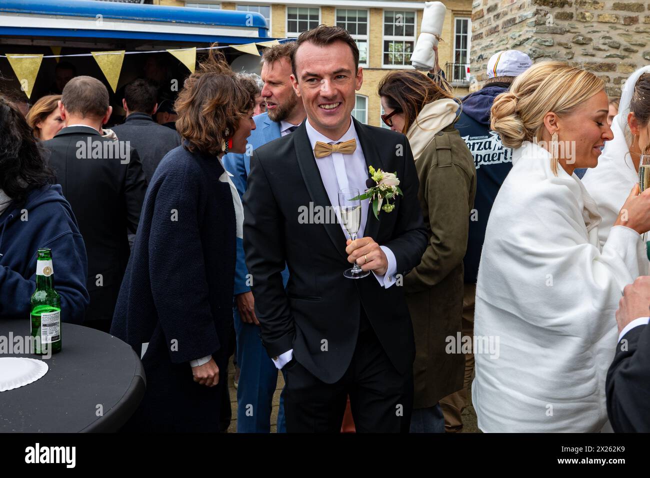 Pittem, Belgium. 20th Apr, 2024. Belgian Yves Lampaert of Soudal Quick ...