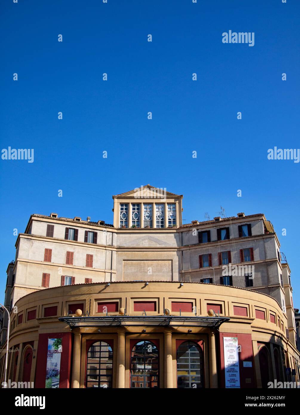 Italy, Rome, Garbatella, Palladium Theatre facade Stock Photo - Alamy