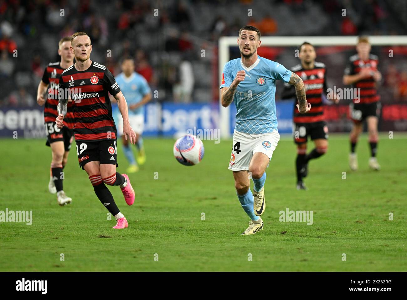 20th April 2024; CommBank Stadium, Sydney, NSW, Australia: A-League ...