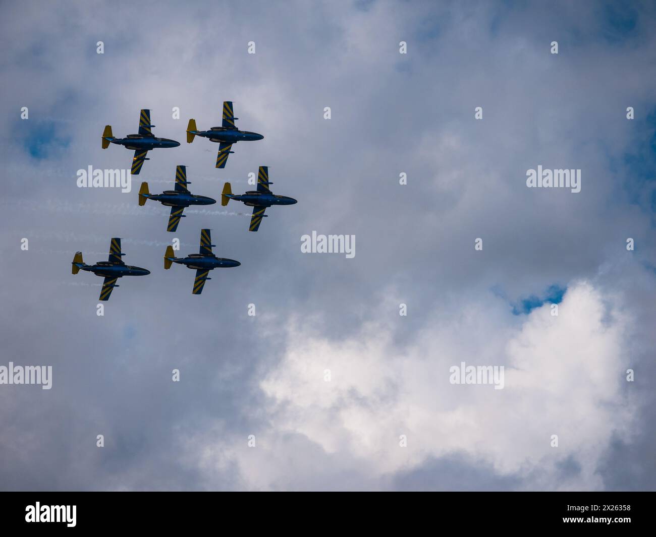 Swedish Airforce air show on F16 Ärna airfield, Uppsala Sweden. Swedish ...