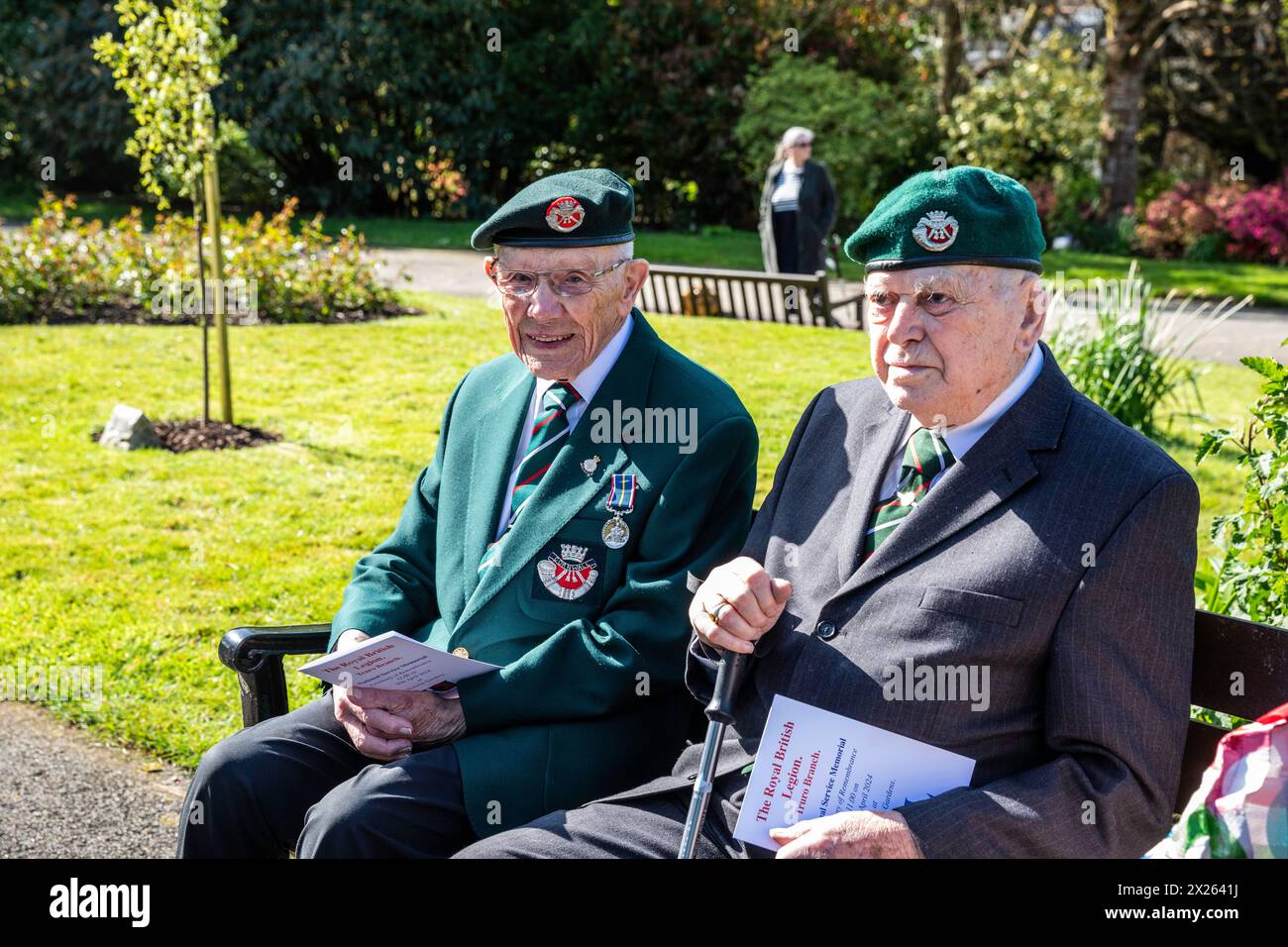 Truro, UK. 20th Apr, 2024. The Truro Branch of the Royal British Legion ...