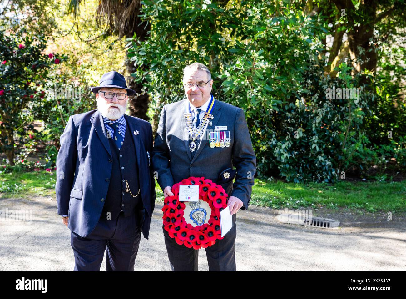 Truro,UK,20th APRIL 2024,The Truro Branch of the Royal British Legion ...