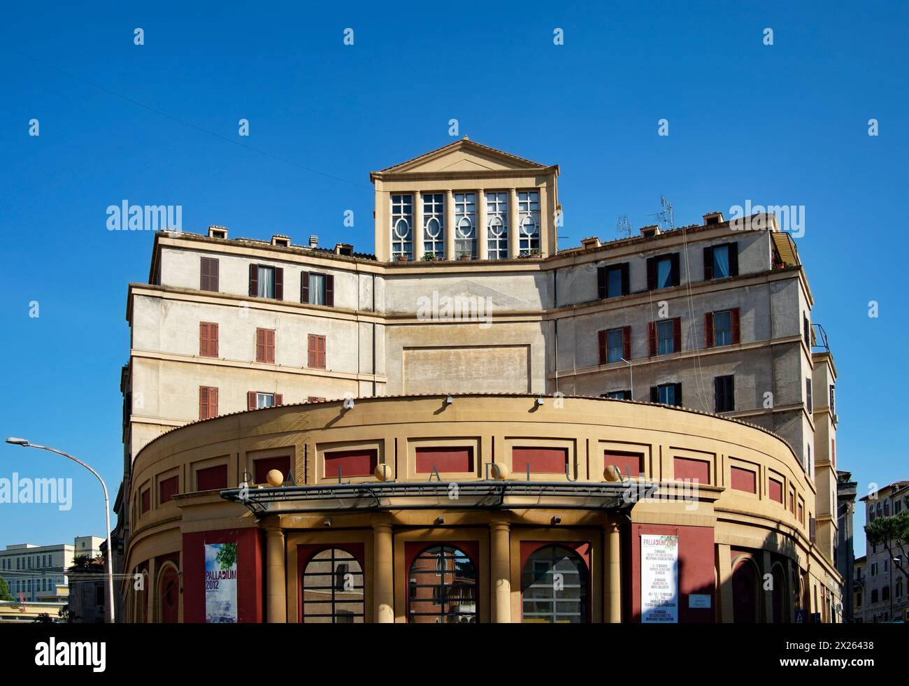 Italy, Rome, Garbatella, Palladium Theatre facade Stock Photo - Alamy