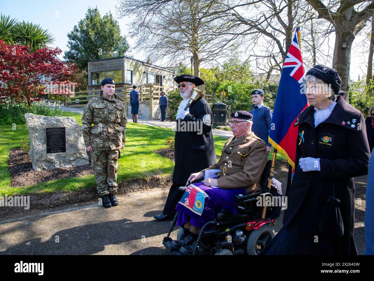Truro,UK,20th APRIL 2024,The Truro Branch of the Royal British Legion ...