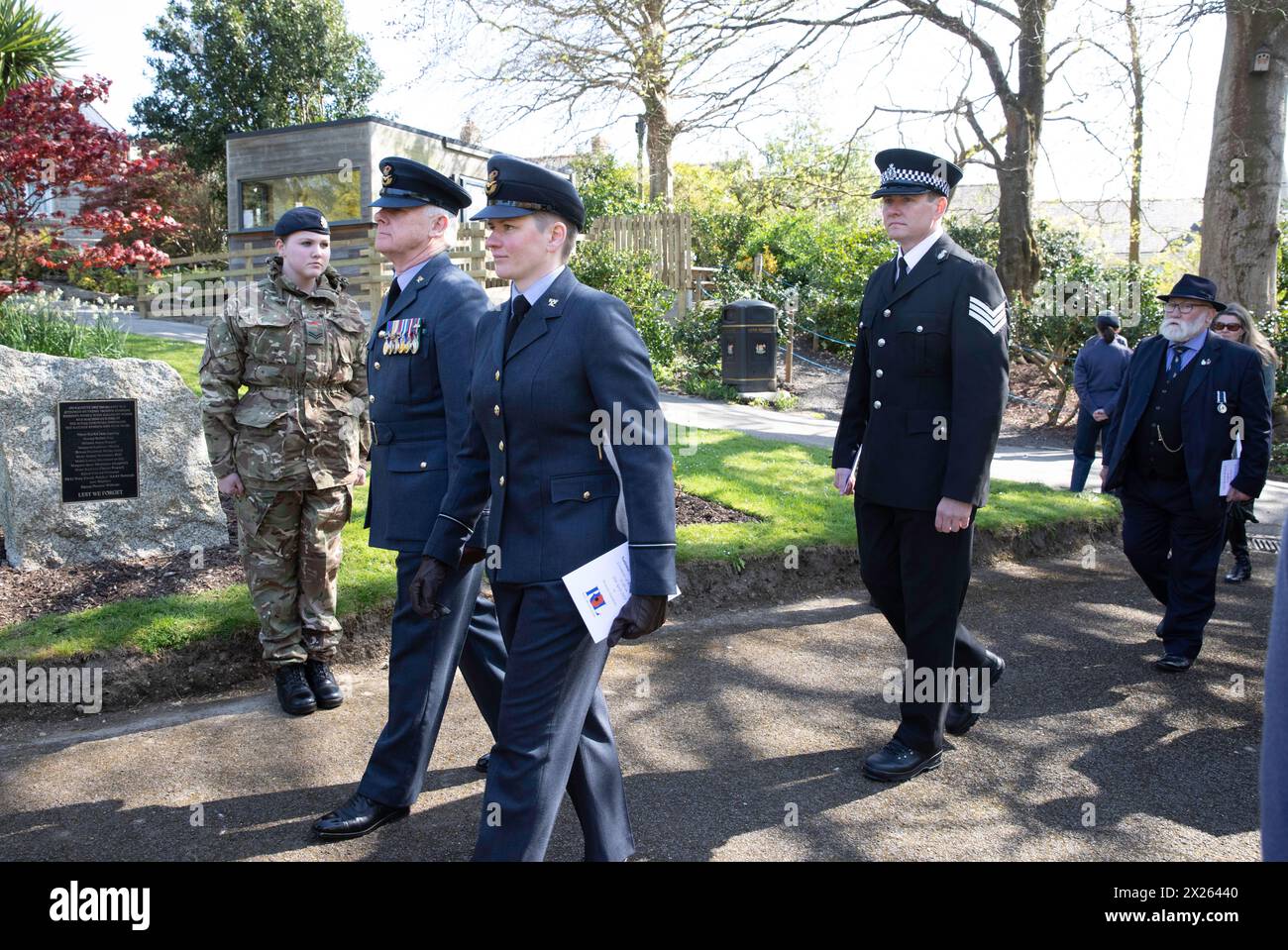 Truro,UK,20th APRIL 2024,The Truro Branch of the Royal British Legion ...