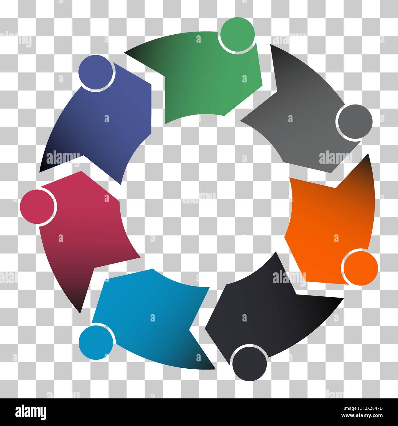 Information round diagram 8 steps, infographic graphic pie design ...
