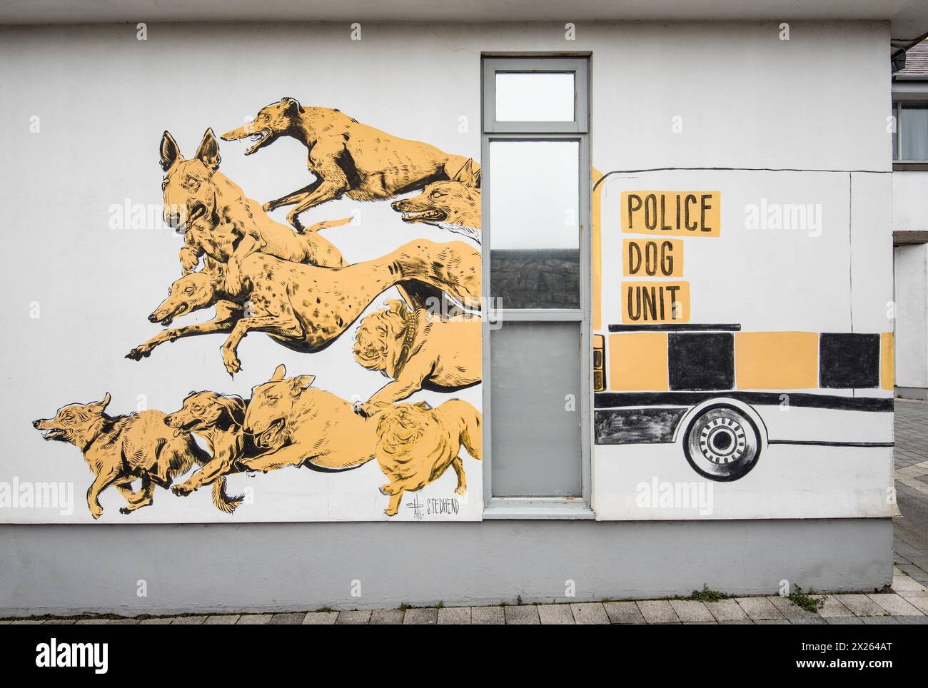 These attractive walls make for a police station with a difference ...