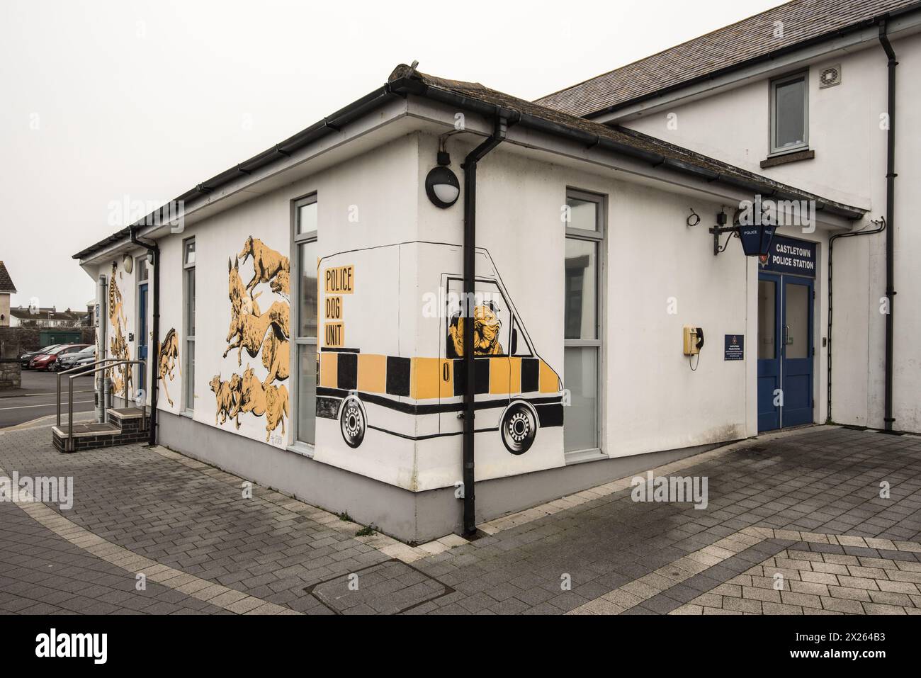 These attractive walls make for a police station with a difference ...
