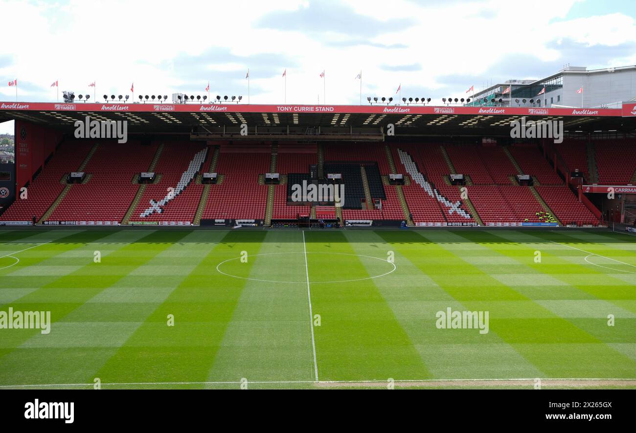 Bramall Lane, Sheffield, UK. 20th Apr, 2024. Premier League Football ...