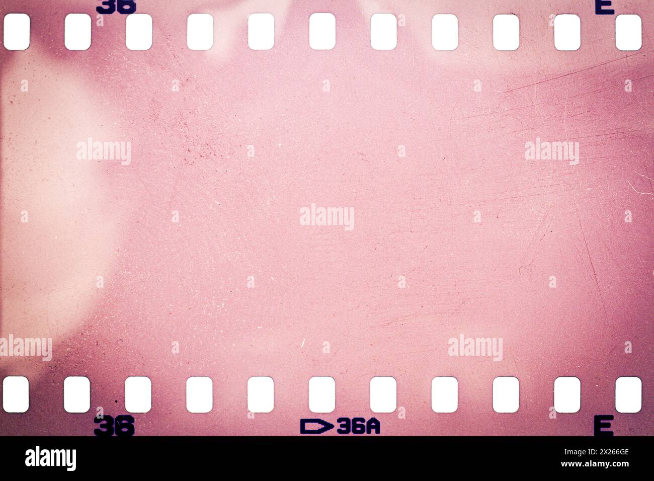 Dusty and grungy 35mm film texture or surface. Perforated scratched ...