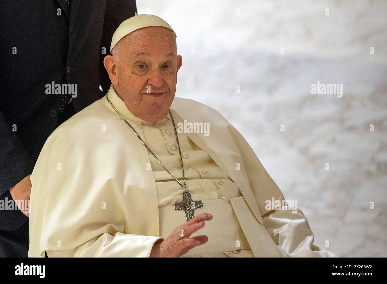 Italy, Rome, Vatican, 2024/4/20.Pope Francis during the audience with ...