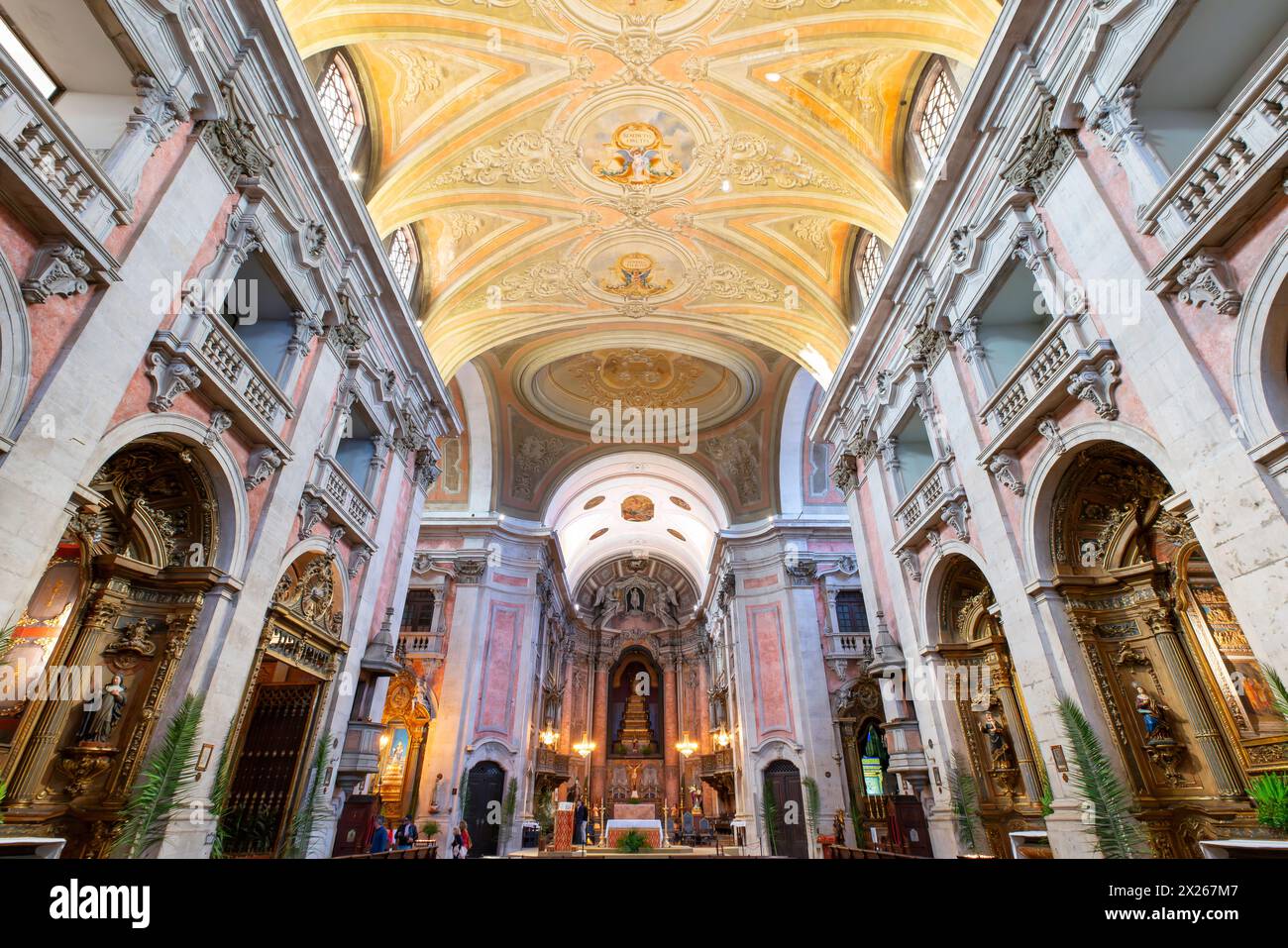 Interior of Beautiful convent and church of Graca - Santo André and ...