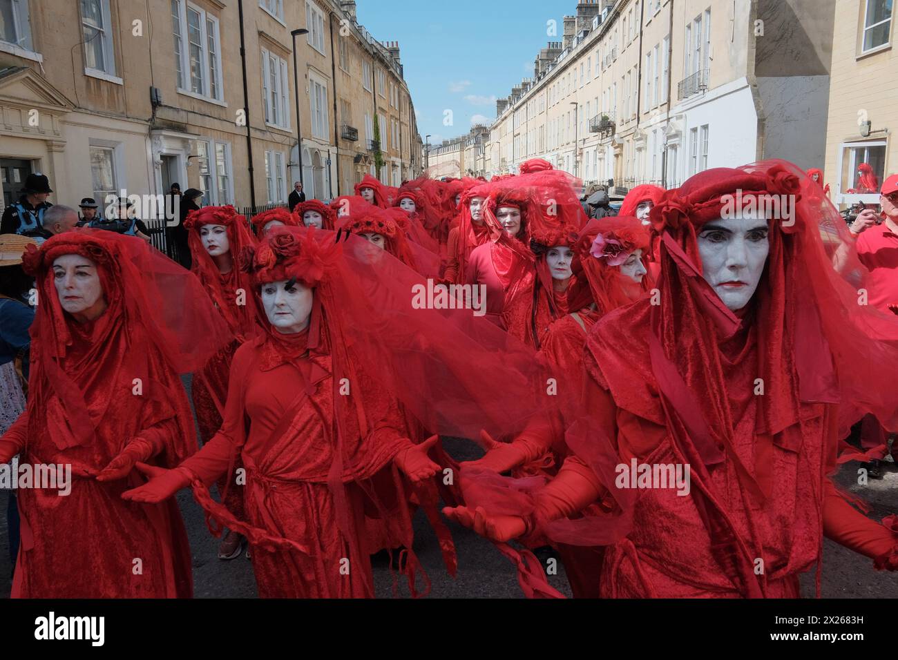 Bath, England, UK. 20th Apr, 2024. In a powerful display of solidarity ...