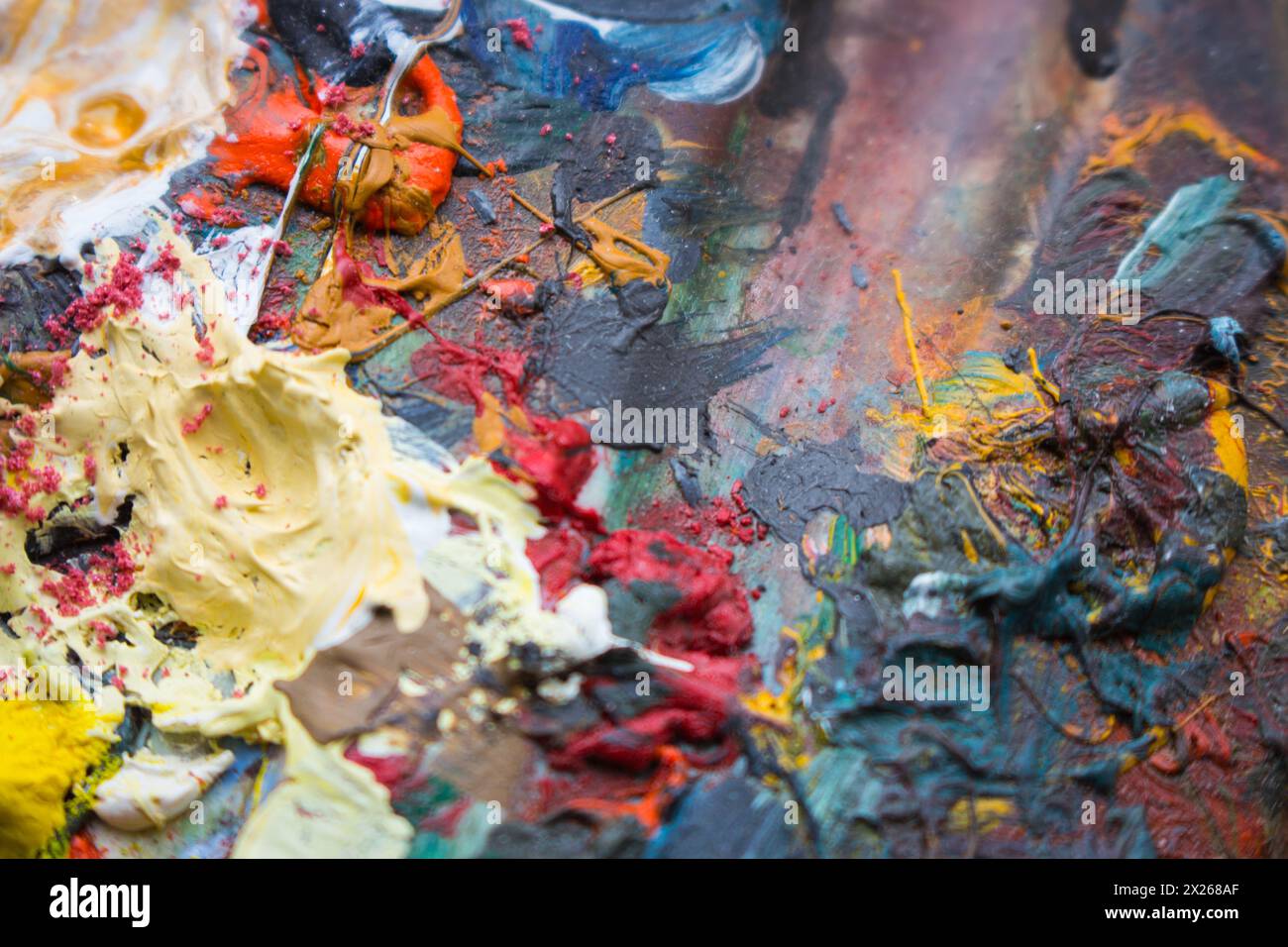 Abstract watercolor background. Multicolor pattern. Acrylic paint ...