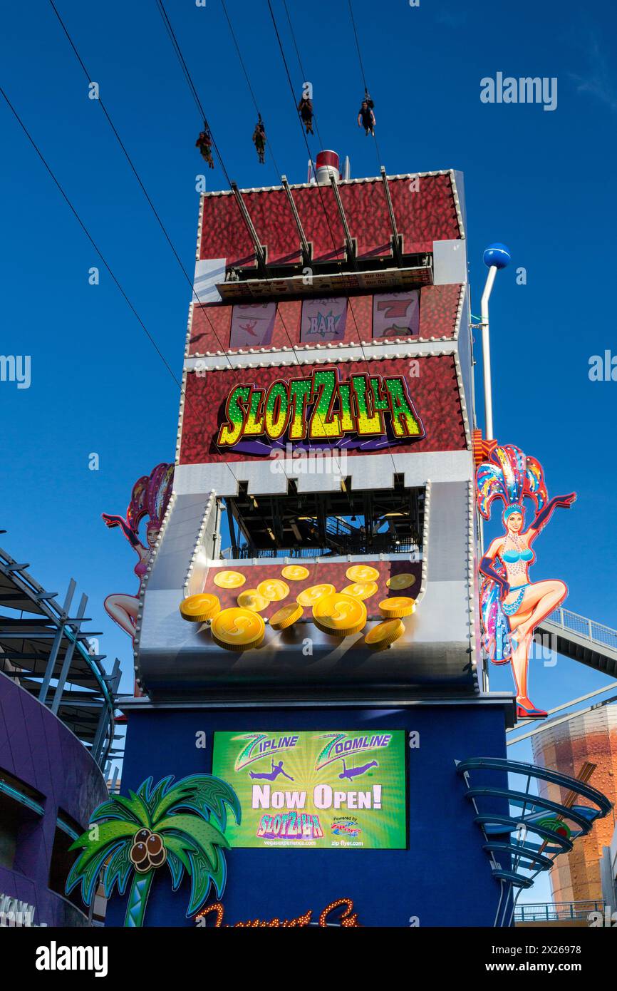 Las Vegas, Nevada. Fremont Street. SlotZilla, Starting Point for the ...