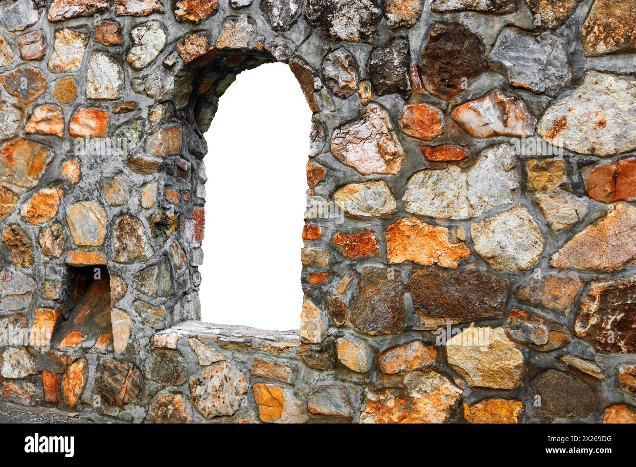 View Through A Window Of A Historic Wall Stock Photo - Alamy